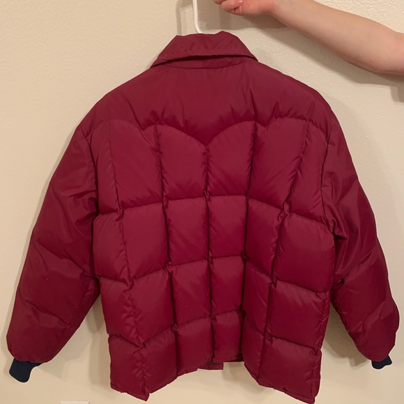 Jackets & Coats | Vintage Wine Colored Puffer Jacket | Poshmark